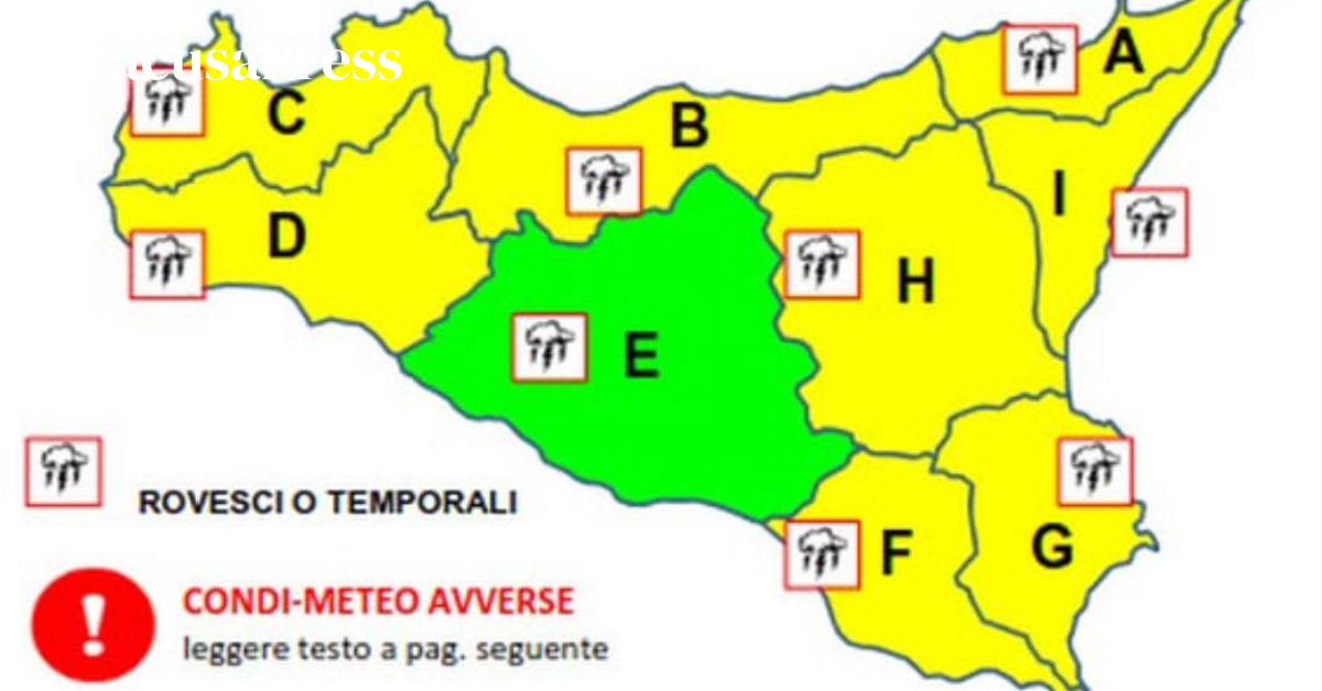 In arrivo venti fino a burrasca in Sicilia: allerta gialla | Siracusa Press